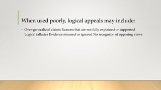 Logical appeals | PPTX