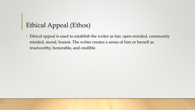 Logical appeals | PPTX