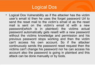Logical Attacks(Vulnerability Research) | PPT