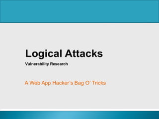 Logical attacks | PDF