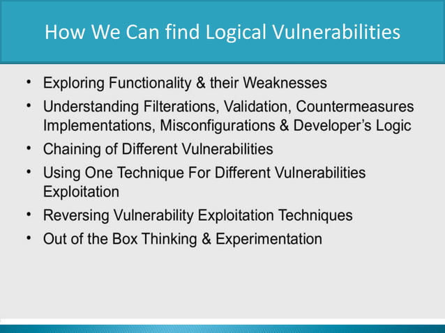 Logical attacks | PPT
