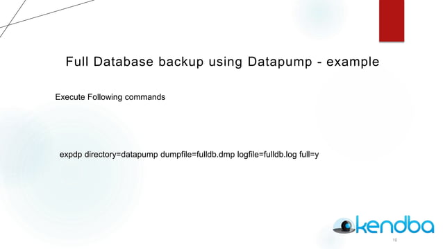 logical backup of Oracle Datapump-detailed.pptx