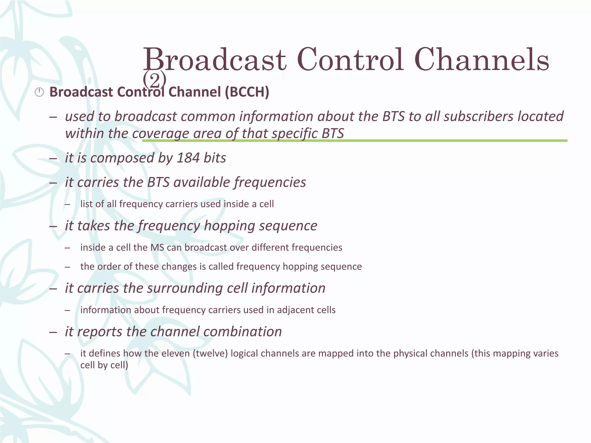 Logical channels | PPT