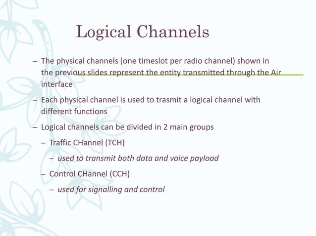 Logical channels | PPT