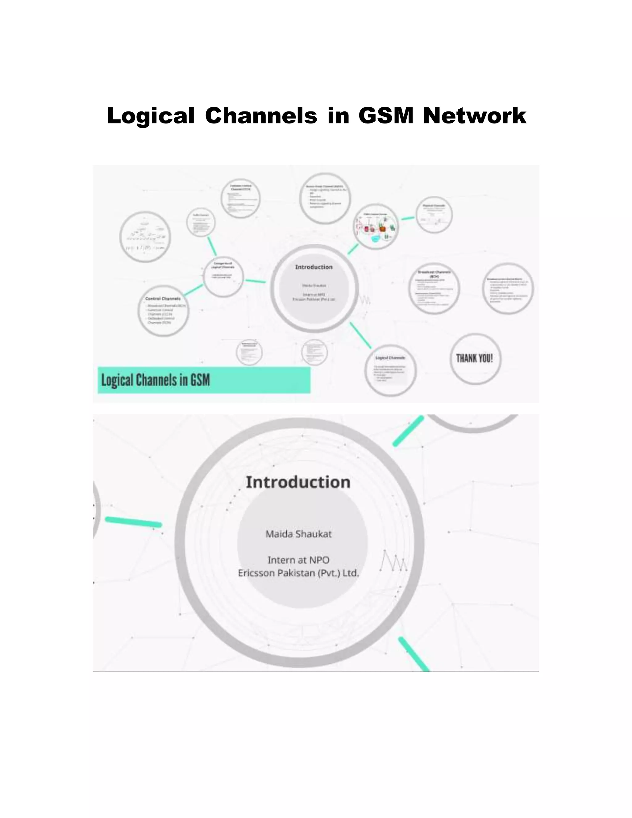 Logical channels in gsm network | DOCX | Computer Networking | Computing