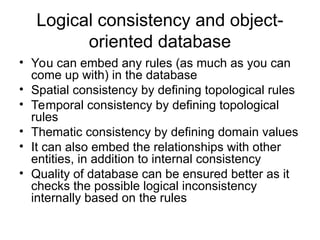 Logical consistency in geographical information | PPT