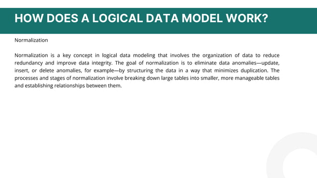 LOGICAL data Model - Software Data engineering | PPT