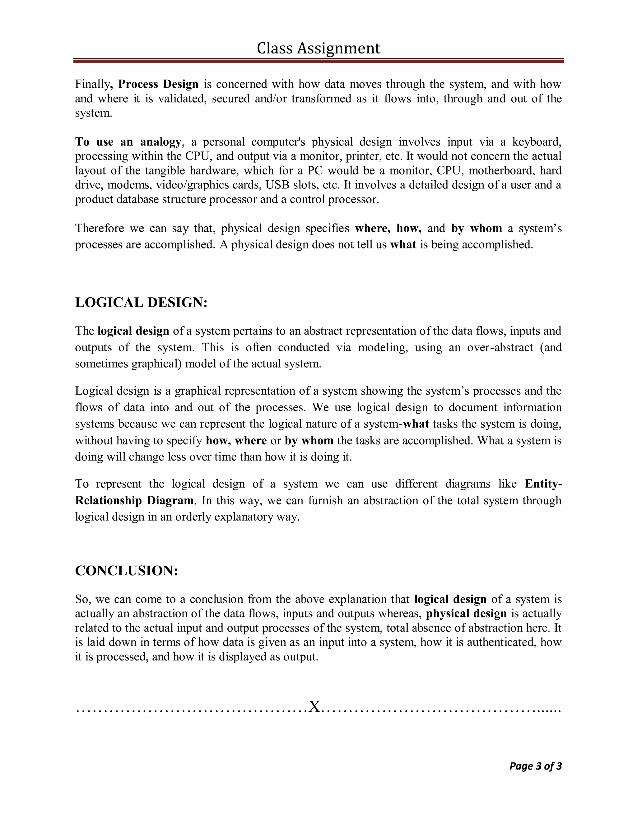 Logical design vs physical design | PDF