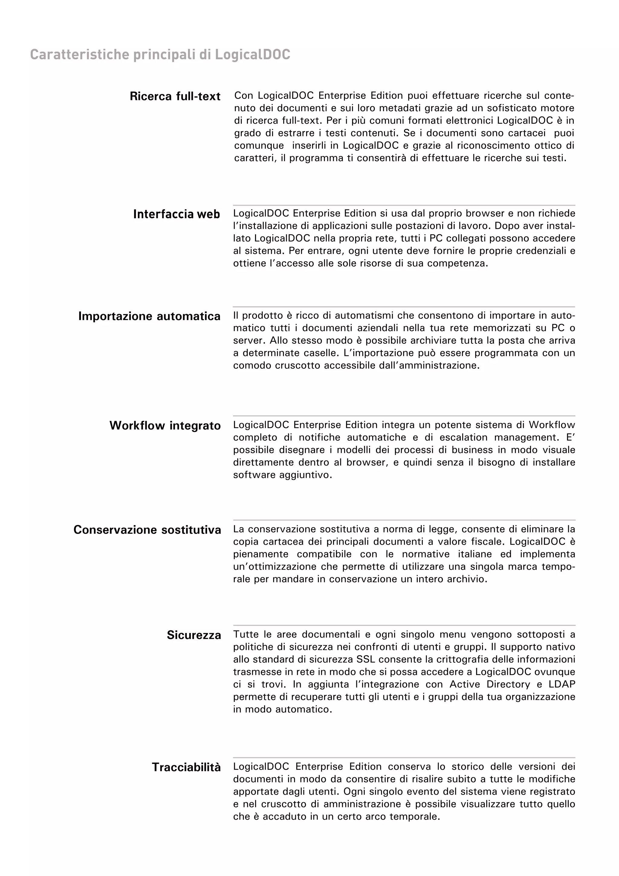 LogicalDOC Brochure | PDF