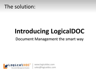 LogicalDOC Introduction | PPT