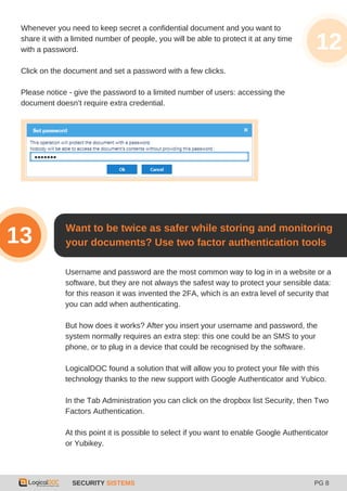LogicalDOC Security Systems | PDF