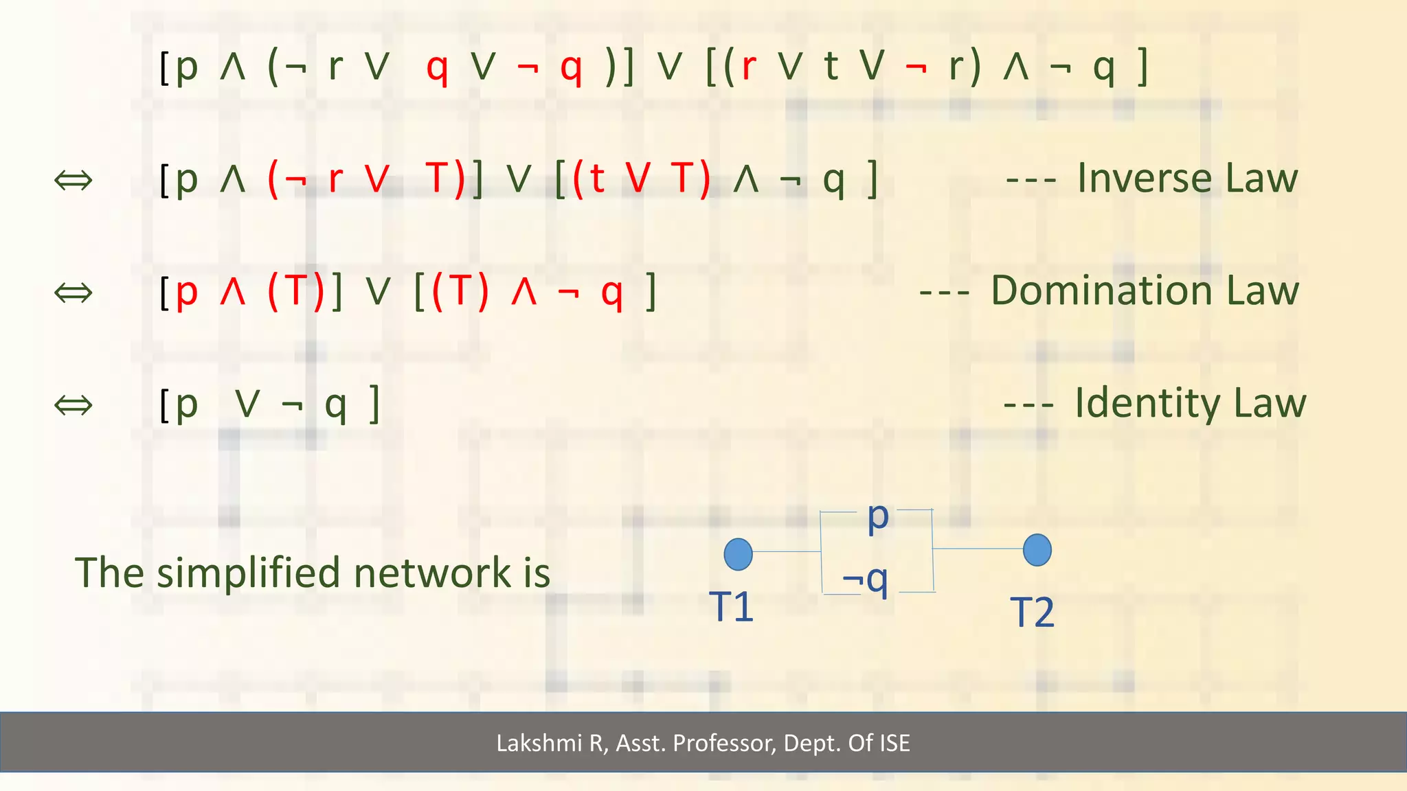 Logical equivalence, laws of logic | PDF