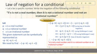 Logical equivalence, laws of logic | PDF