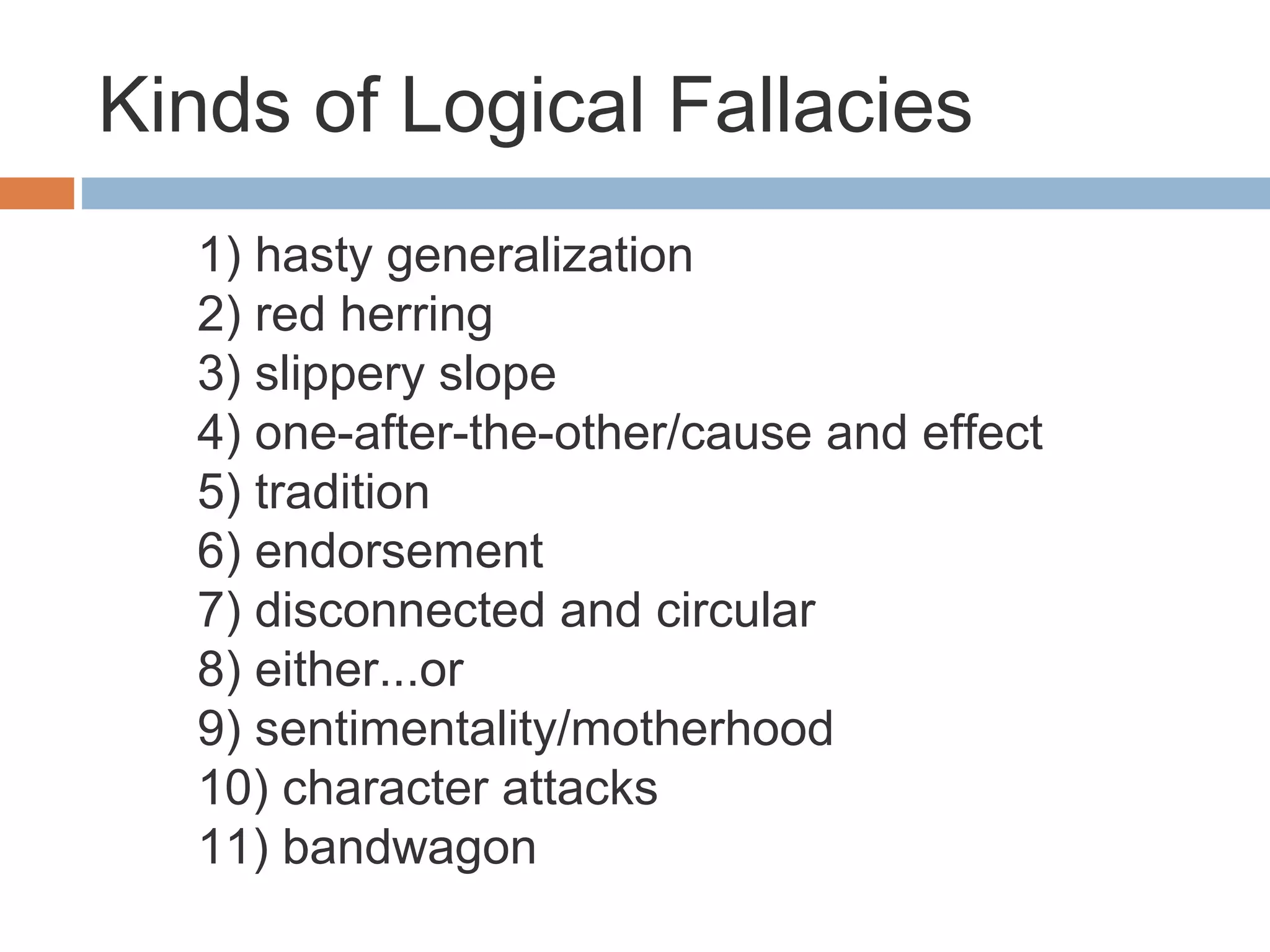 Logical fallacies 1 | PPT