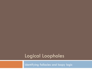 Logical fallacies | PPT