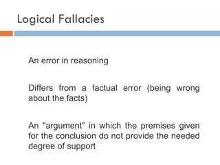 Logical fallacies | PPT