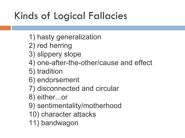 Logical fallacies | PPT