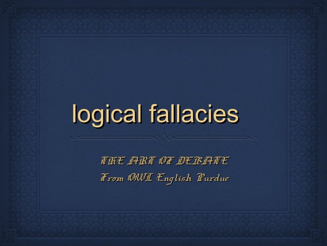 Logical Fallacies | PPT