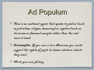 Logical Fallacies | PPT