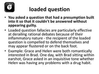 Logical fallacies | PPTX