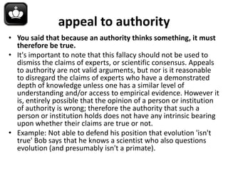 Logical fallacies | PPTX