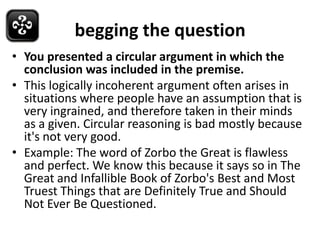 Logical fallacies | PPTX