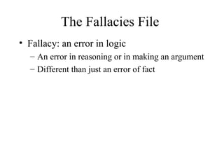 Ari Pregen on Logical Fallacies | PPT | Atheism | Religion & Spirituality