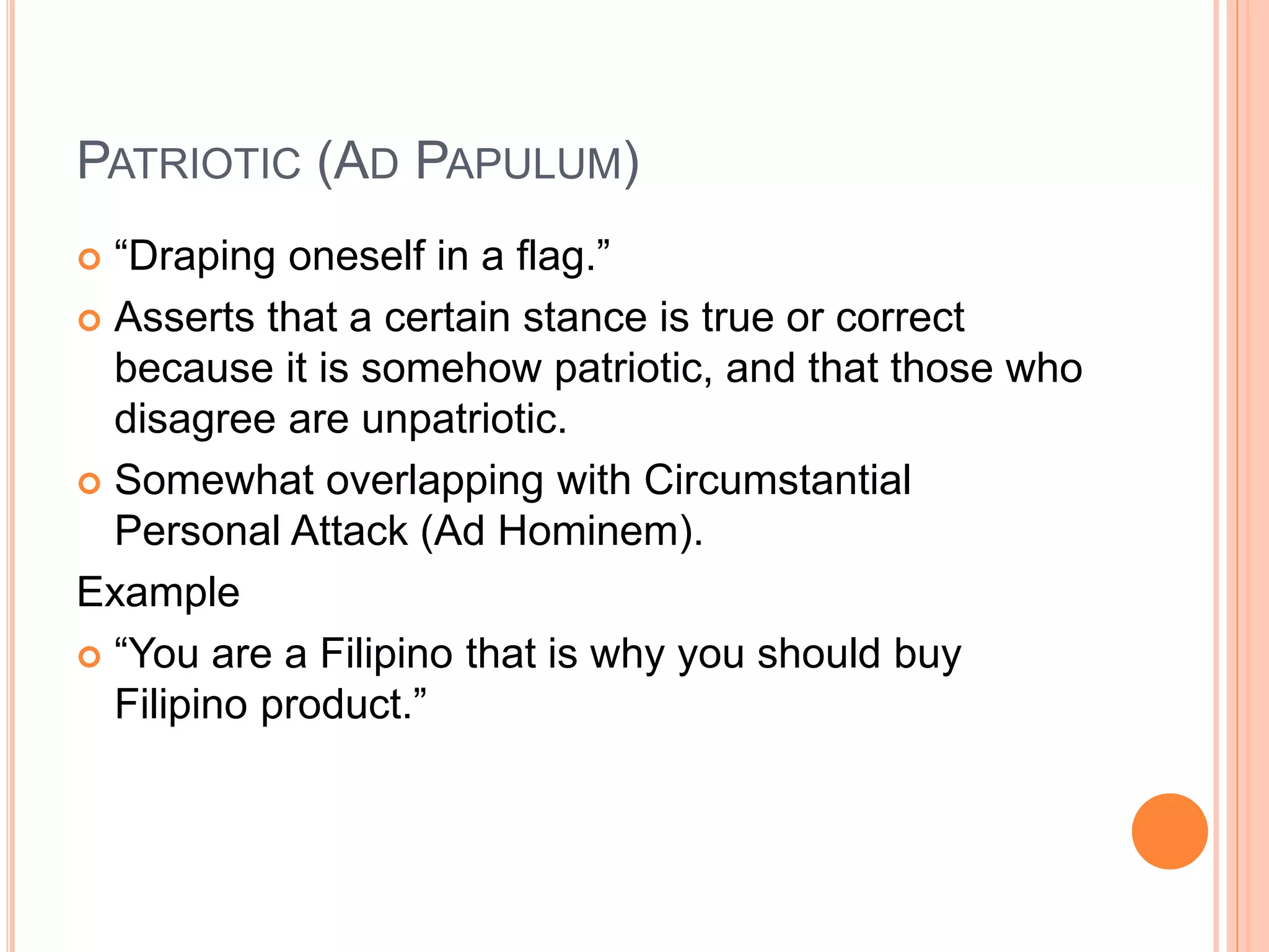 Logical fallacies for english | PPTX