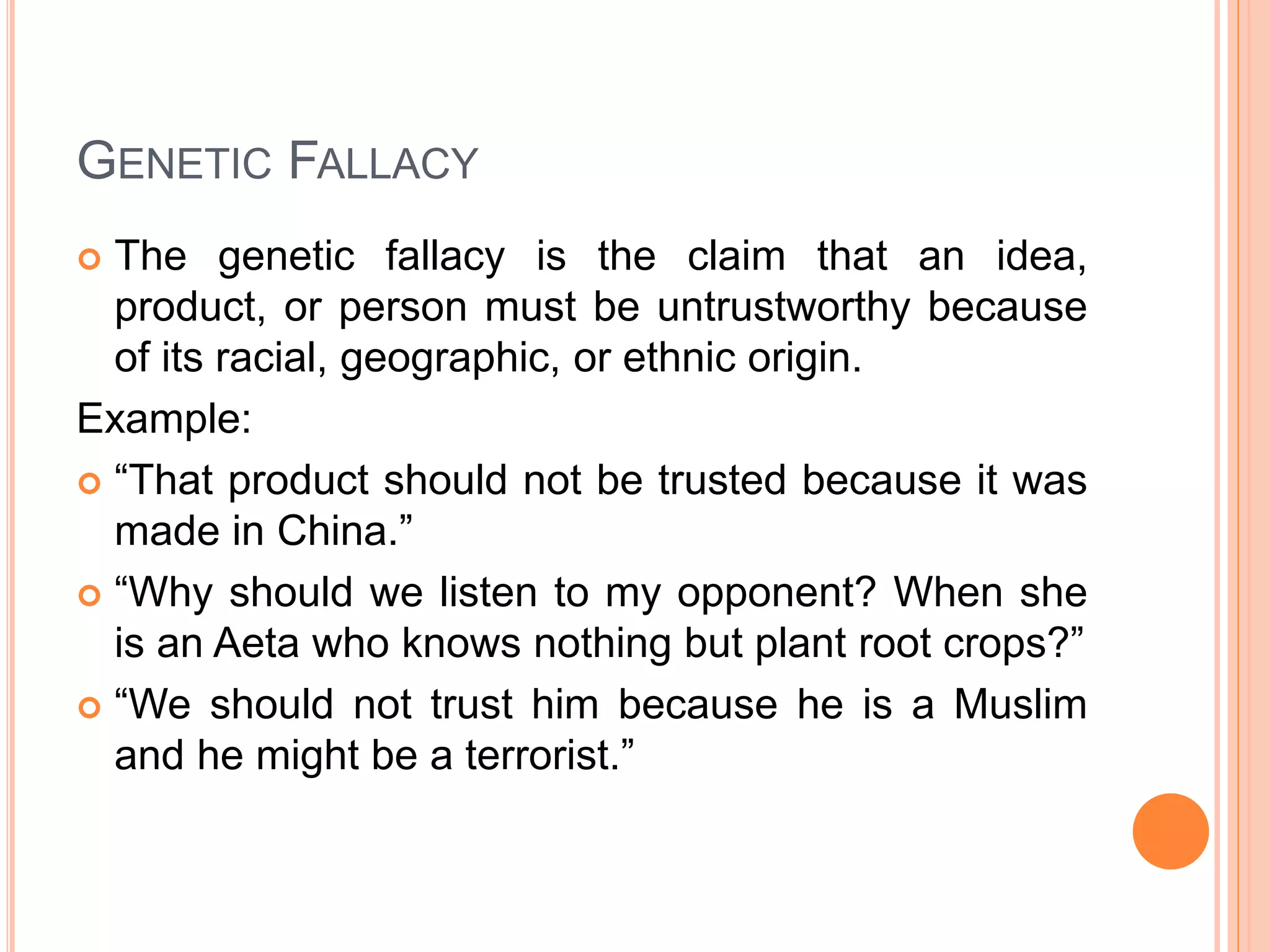 Logical fallacies for english | PPTX