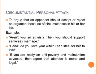 Logical fallacies for english | PPT