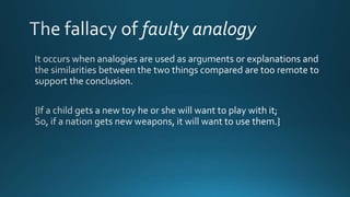Logical fallacies | PPTX