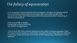 Logical fallacies | PPT