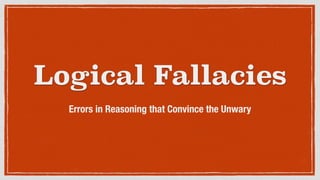 Logical Fallacies Explained | PPT