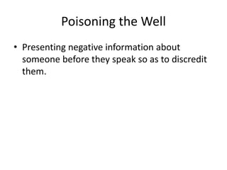 Logical fallacies | PPTX