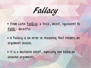 Logical Fallacies | PPT