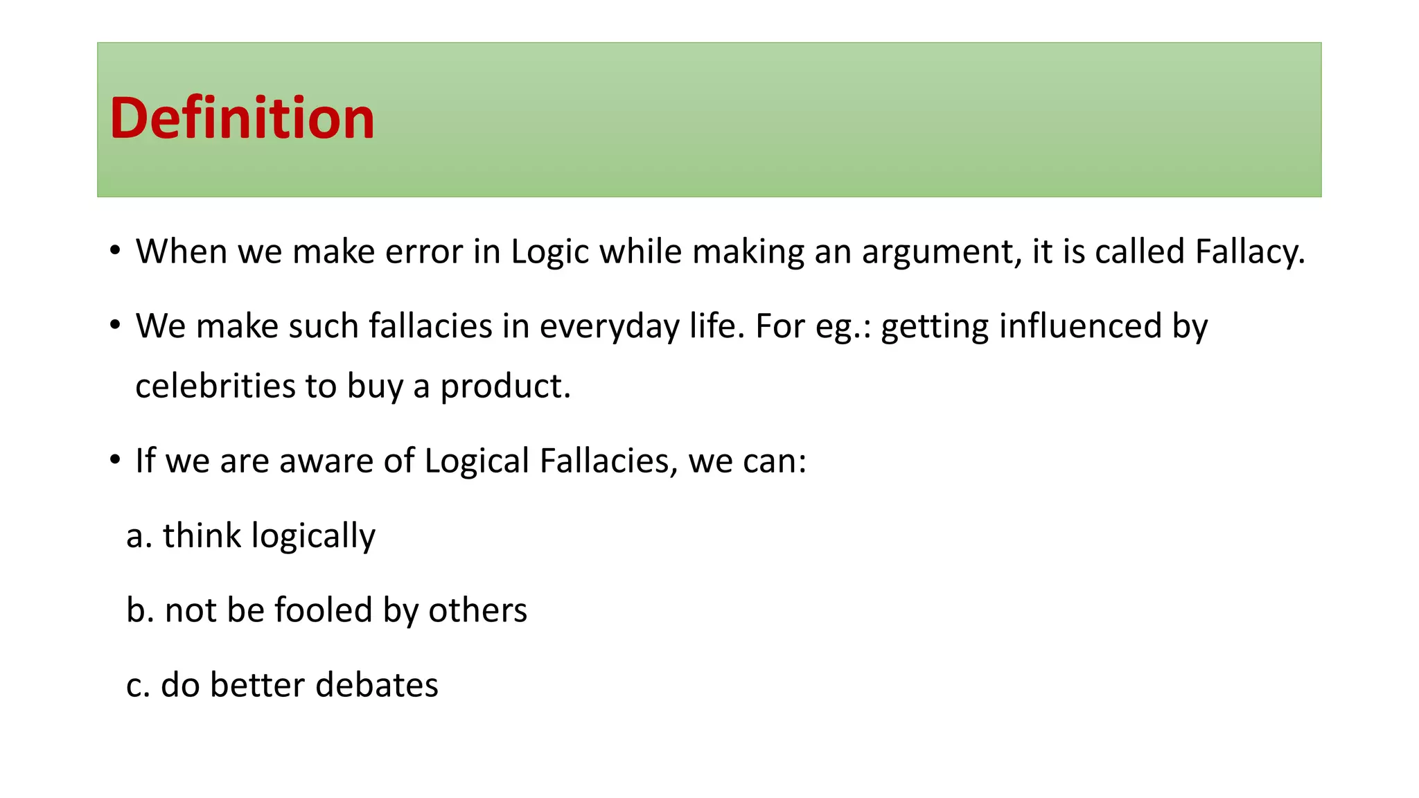 Logical fallacies | PDF | Infectious Diseases | Diseases and Conditions