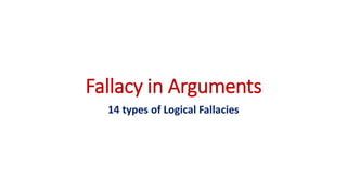 Logical fallacies | PPT