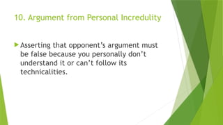 English and Logical Fallacies in the subject.pptx