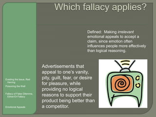 Logical fallacies | PPTX