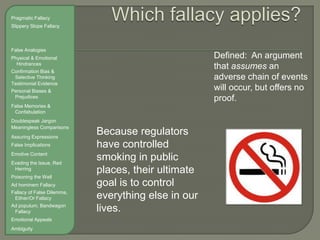 Logical fallacies | PPTX