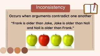 Logical Fallacies and Arguments and Factual Evidences to Defend a Stand ...