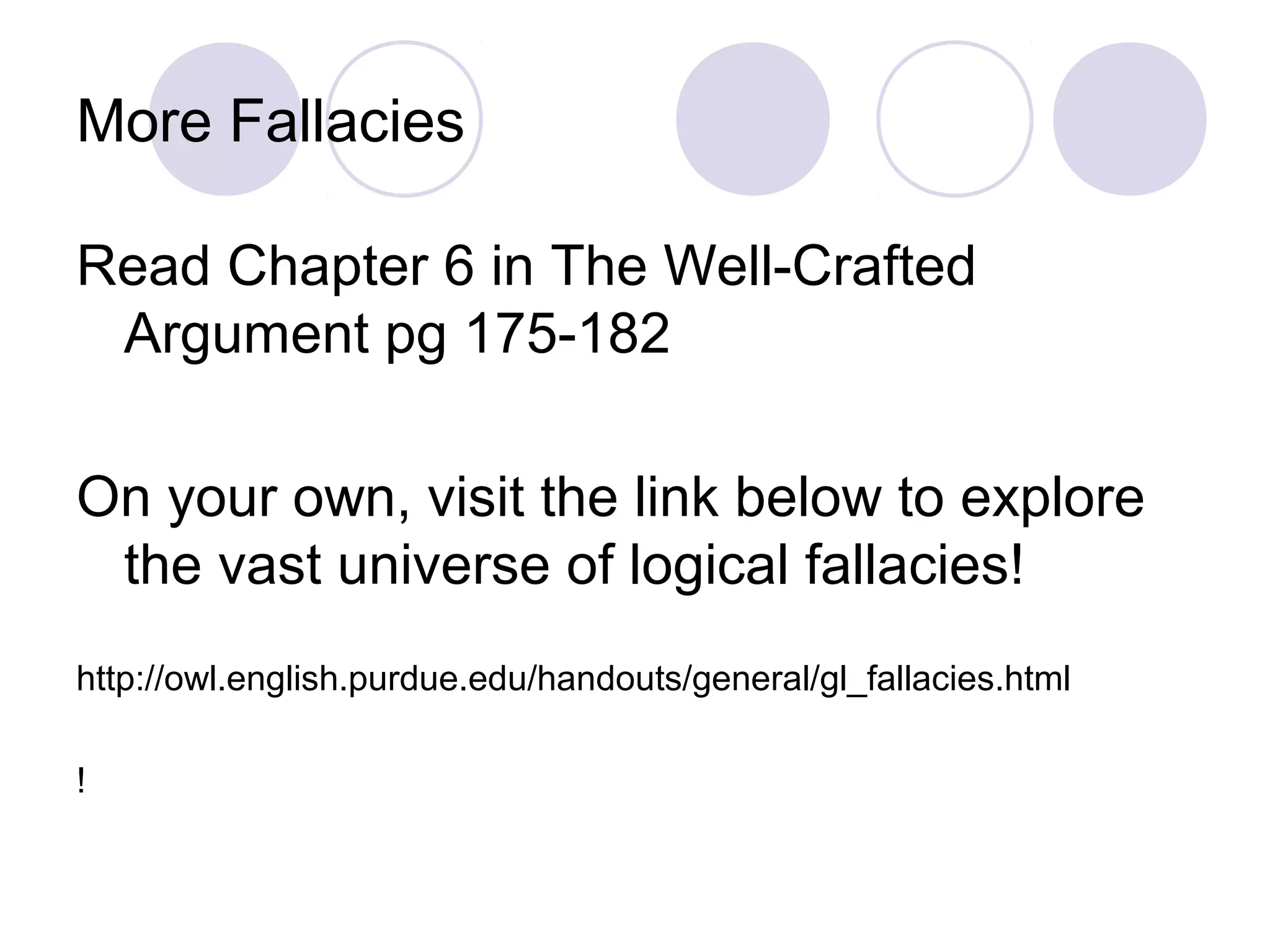 Logical Fallacies Basics | PPT