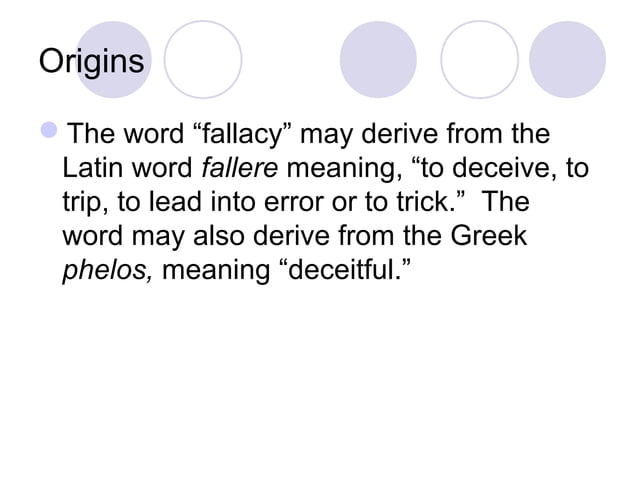 Logical Fallacies Basics | PPT