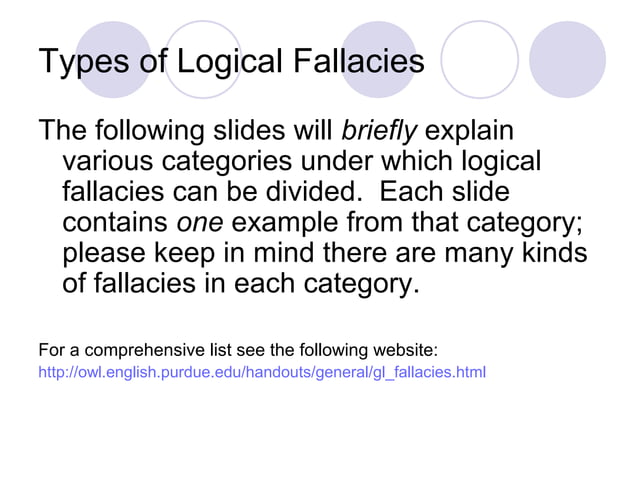 Logical Fallacies Basics | PPT