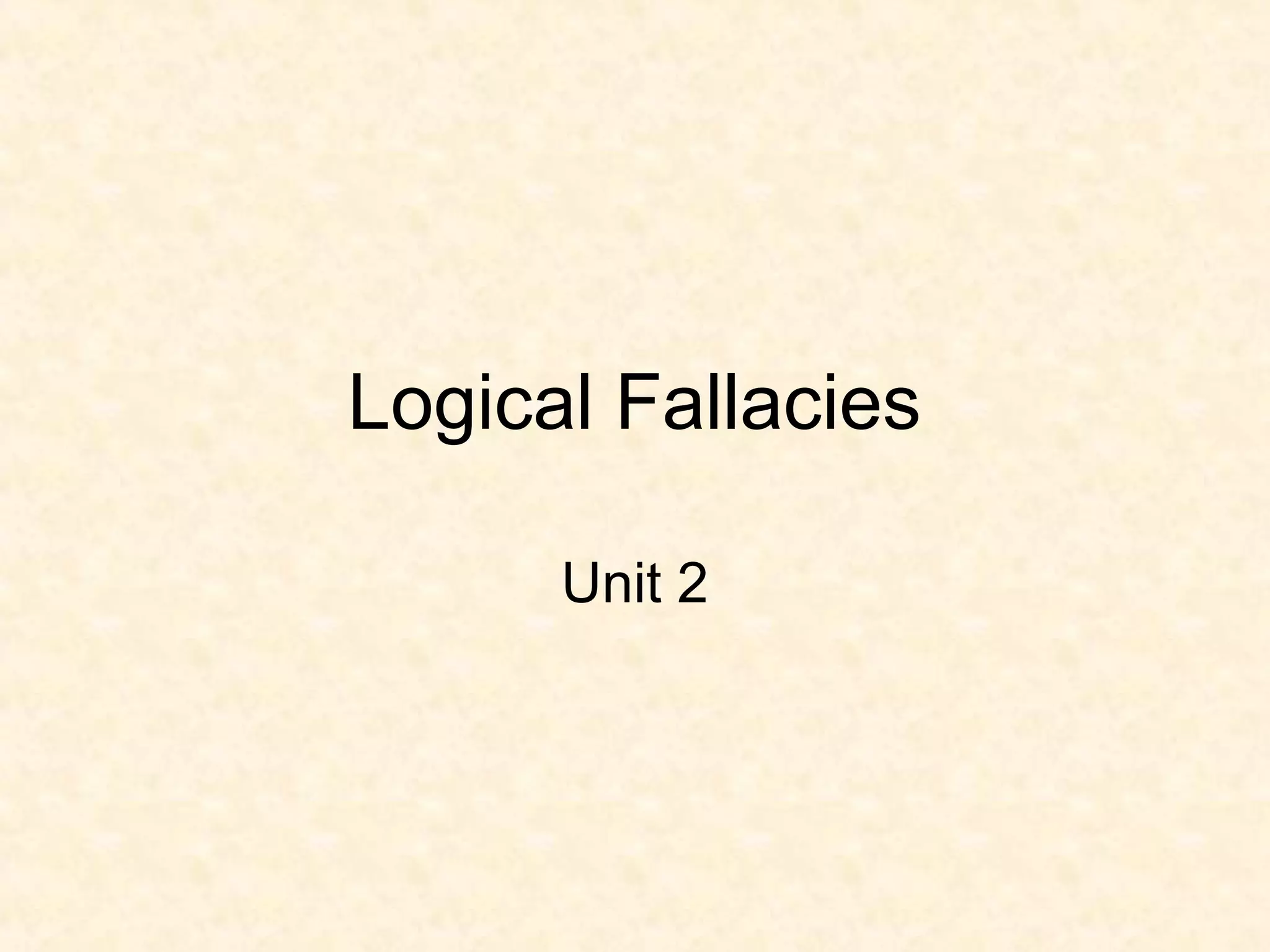 Logical fallacies powerpoint | PPT