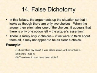 Logical fallacies powerpoint | PPT