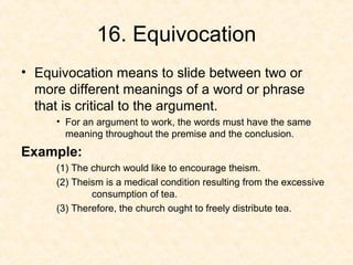 Logical fallacies powerpoint | PPT