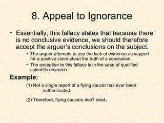 Logical fallacies powerpoint | PPT