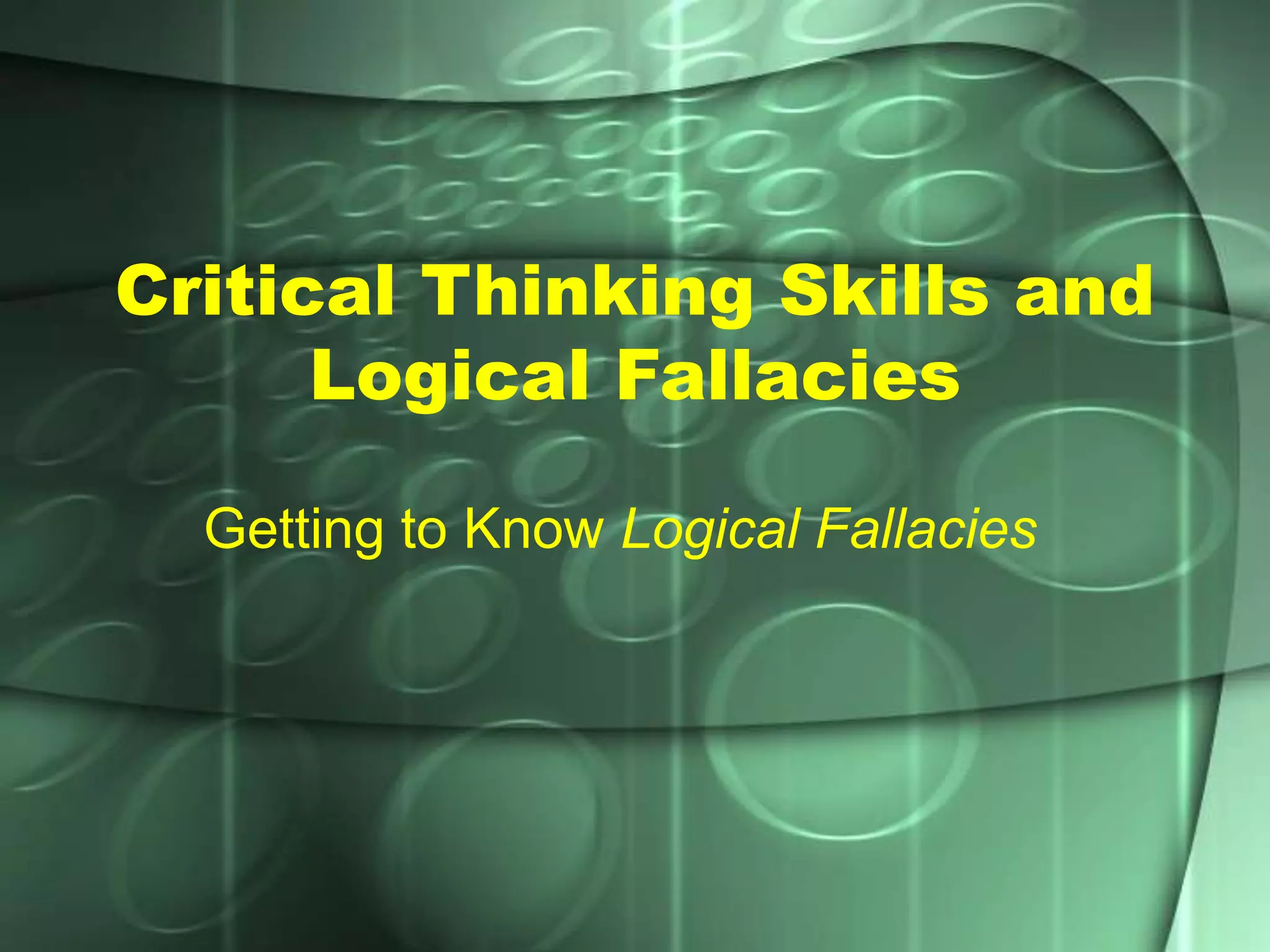 logical fallacies ppt.pptx | Education