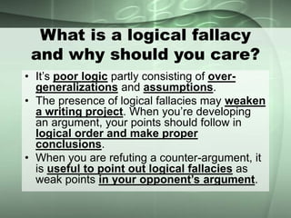 logical fallacies ppt.pptx | Education